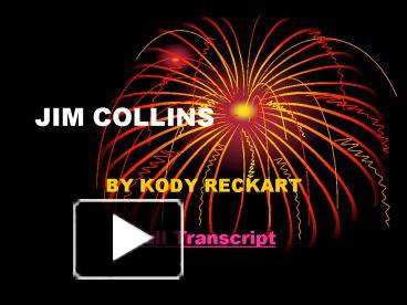 JIM COLLINS presentation | free to view