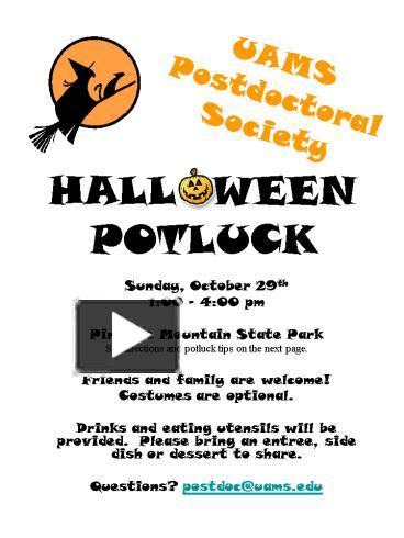 HALL WEEN POTLUCK presentation | free to download