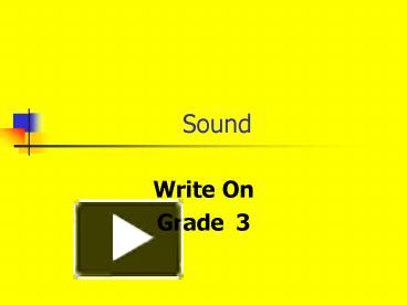 PPT – Sound PowerPoint presentation | free to download - id: 2f227-N2Y1O