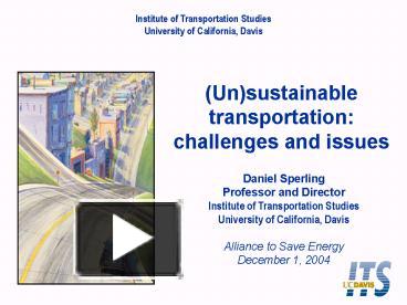 PPT – Daniel Sperling PowerPoint presentation | free to view - id ...