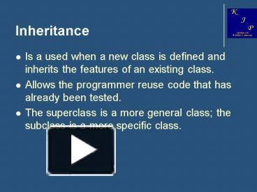 PPT – Inheritance PowerPoint presentation | free to view - id: 2f7ee-YzMwN