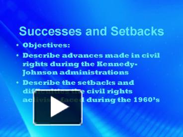 Successes and Setbacks presentation | free to view
