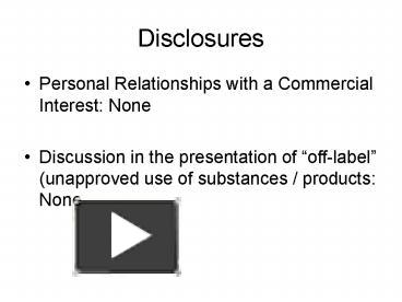 PPT – Disclosures PowerPoint presentation | free to download - id ...
