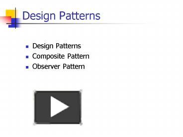 PPT – Design Patterns PowerPoint presentation | free to download - id ...