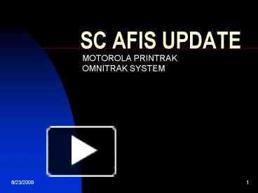 SC AFIS UPDATE presentation | free to view