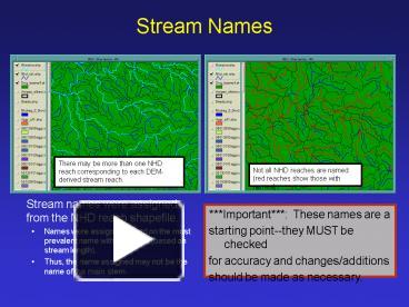 Stream Names presentation | free to download