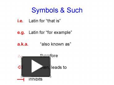 PPT – Symbols PowerPoint presentation | free to view - id: 306c7-NTZjY