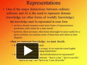 PPT – Representations PowerPoint presentation | free to view - id ...