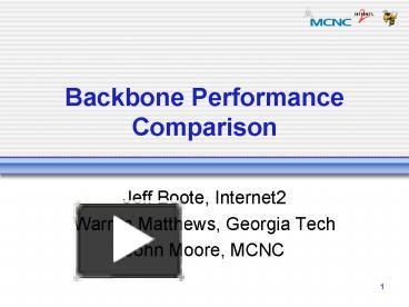 PPT – Backbone Performance Comparison PowerPoint presentation | free to ...