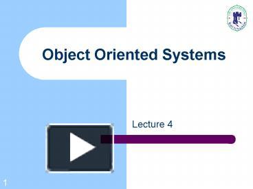 PPT – Object Oriented Systems PowerPoint presentation | free to view ...