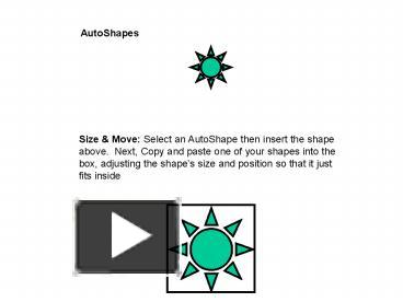 PPT – AutoShapes PowerPoint presentation | free to view - id: 3130c-MjNmO