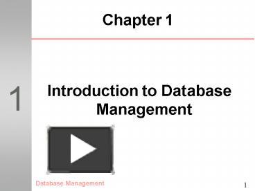 PPT – Introduction to Database Management PowerPoint presentation ...