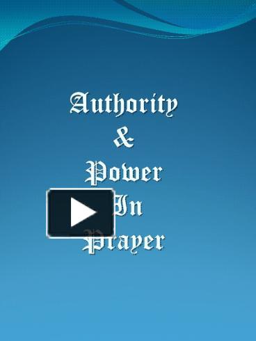 PPT – Authority PowerPoint presentation | free to download - id: 32148 ...