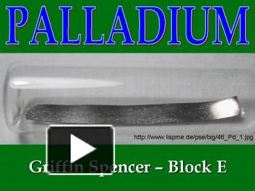 PALLADIUM presentation | free to view