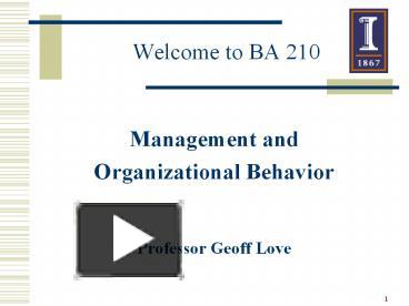 PPT – Welcome to BA 210 PowerPoint presentation | free to view - id ...