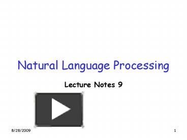 PPT – Natural Language Processing PowerPoint presentation | free to ...