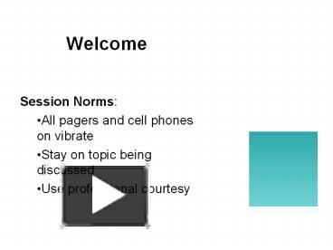 Session Norms: presentation | free to view