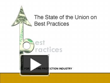 PPT – The State of the Union on Best Practices PowerPoint presentation ...