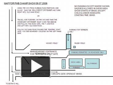 MAP FOR PMB CHAMP SHOW 09.07.2006 presentation | free to view