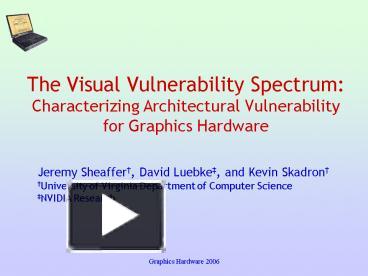 The Visual Vulnerability Spectrum: Characterizing Architectural ...