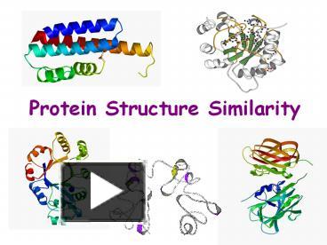 PPT – Protein Structure Similarity PowerPoint presentation | free to ...