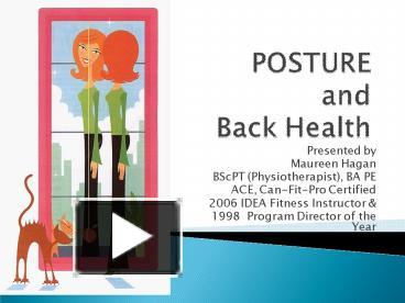POSTURE and Back Health presentation | free to view