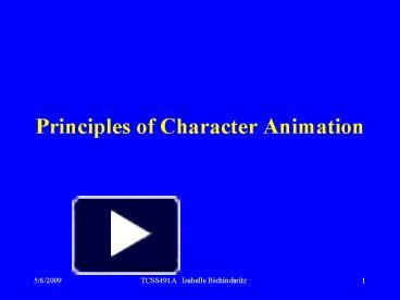 Principles of Character Animation presentation | free to view