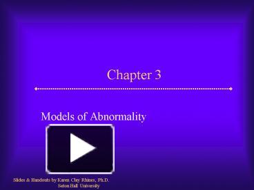 PPT – Models of Abnormality PowerPoint presentation | free to view - id ...