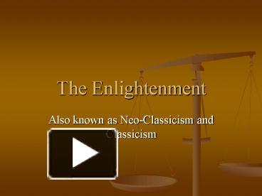 PPT – The Enlightenment PowerPoint presentation | free to view - id ...