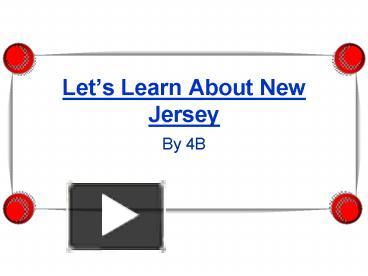 PPT – Lets Learn About New Jersey PowerPoint presentation | free to ...