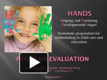 HANDS presentation | free to view