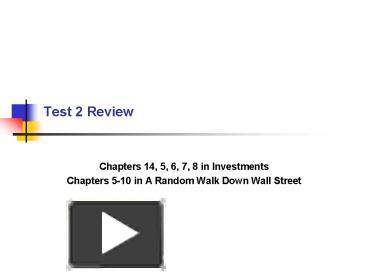 PPT – Test 2 Review PowerPoint presentation | free to view - id: 34d2c ...