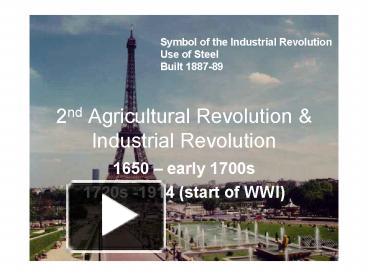 PPT – 2nd Agricultural Revolution PowerPoint presentation | free to ...