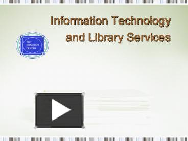 PPT – Information Technology PowerPoint presentation | free to view ...