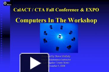 PPT – CalACT CTA Fall Conference PowerPoint presentation | free to view ...