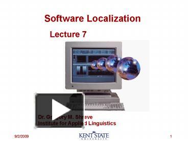 PPT – Software Localization PowerPoint presentation | free to view - id ...