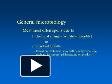 General microbiology presentation | free to view
