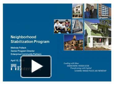 PPT – Neighborhood Stabilization Program PowerPoint presentation | free ...