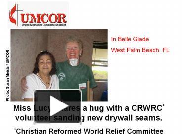 PPT – Photo: Susan Meister UMCOR PowerPoint presentation | free to view ...