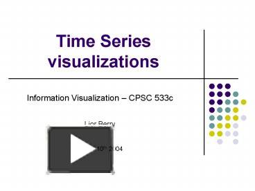 Time Series visualizations presentation | free to download