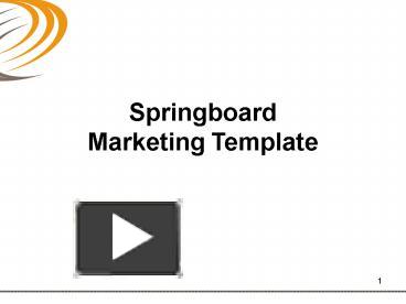 PPT – Springboard Marketing Template PowerPoint presentation | free to ...