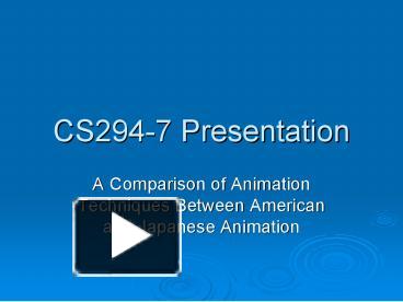 PPT – CS2947 Presentation PowerPoint presentation | free to view - id ...