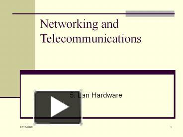 PPT – Networking and Telecommunications PowerPoint presentation | free ...