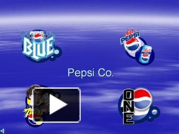 Pepsi Co. presentation | free to download