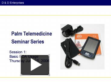 PPT – Session 1: Basic PDA Usage PowerPoint presentation | free to ...