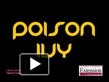 POISON IVY presentation | free to view