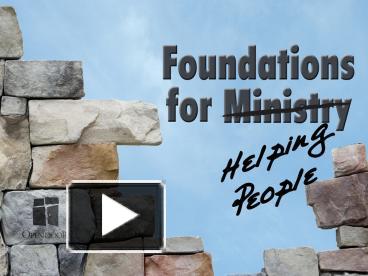 Ministry is loving, serving and helping people in the name of Jesus ...