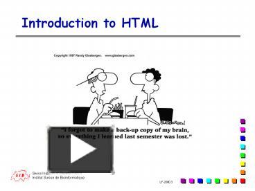 PPT – Introduction to HTML PowerPoint presentation | free to view - id ...