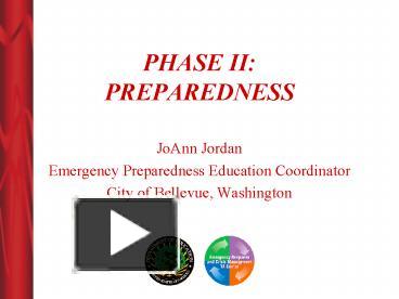 PPT – PHASE II: PREPAREDNESS PowerPoint presentation | free to view ...