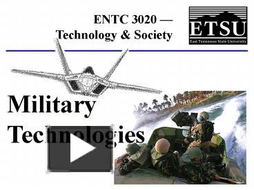 PPT – ENTC 3020 PowerPoint presentation | free to download - id: 37d8b ...